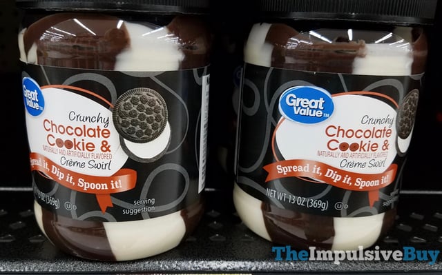 SPOTTED ON SHELVES: Great Value Crunchy Chocolate Cookie & Creme Swirl