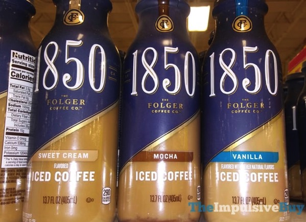 SPOTTED ON SHELVES: Folgers 1850 Iced Coffee (Sweet Cream, Mocha, and ...