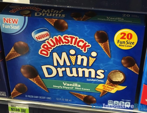 SPOTTED ON SHELVES: Nestle Drumstick Vanilla Mini Drums