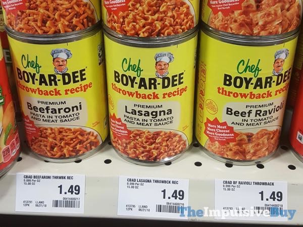 SPOTTED ON SHELVES: Chef Boyardee Throwback Recipe