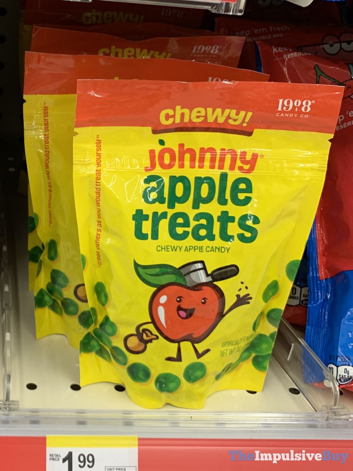 SPOTTED: 1908 Candy Co. Chewy Alexander the Grape and Johnny Apple Treats