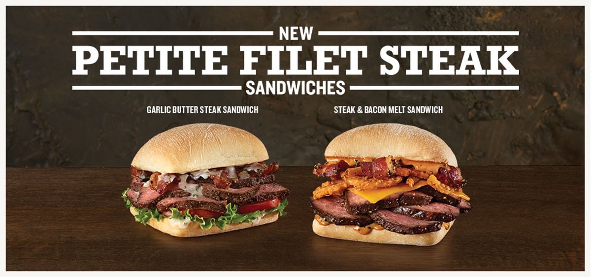 FAST FOOD NEWS: Arby’s Petite Filet Steak Sandwiches