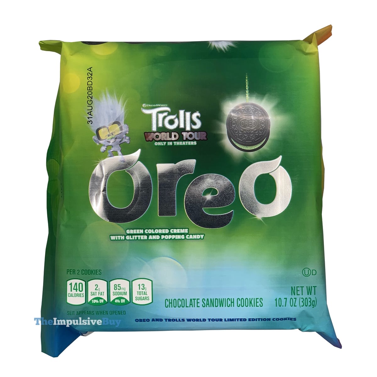 Trolls-World-Tour-Oreo-Cookies-with-Green-Creme-Glitter-and-Popping ...