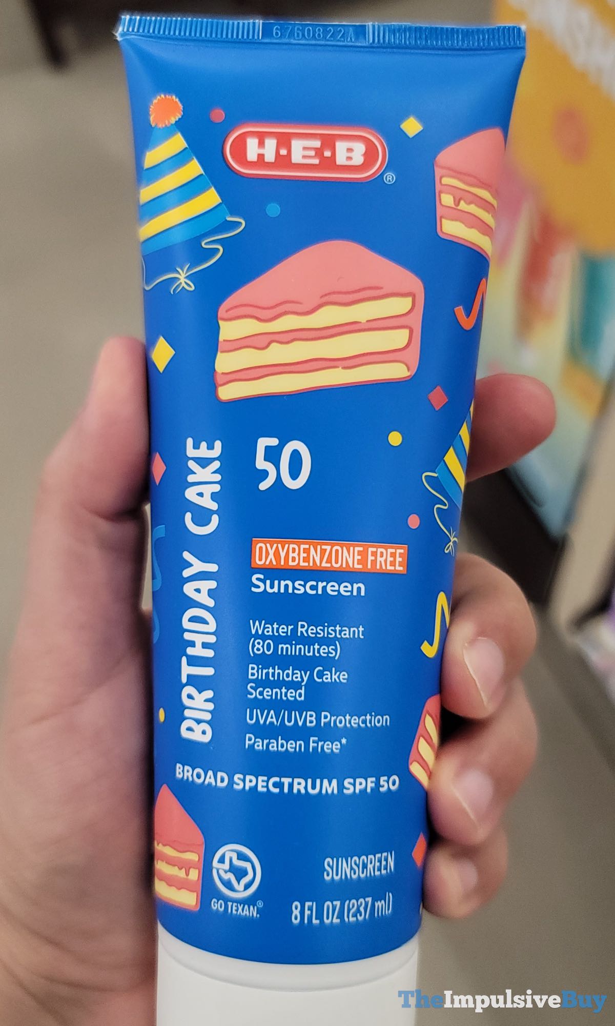 NOT FOOD: H-E-B Birthday Cake Sunscreen