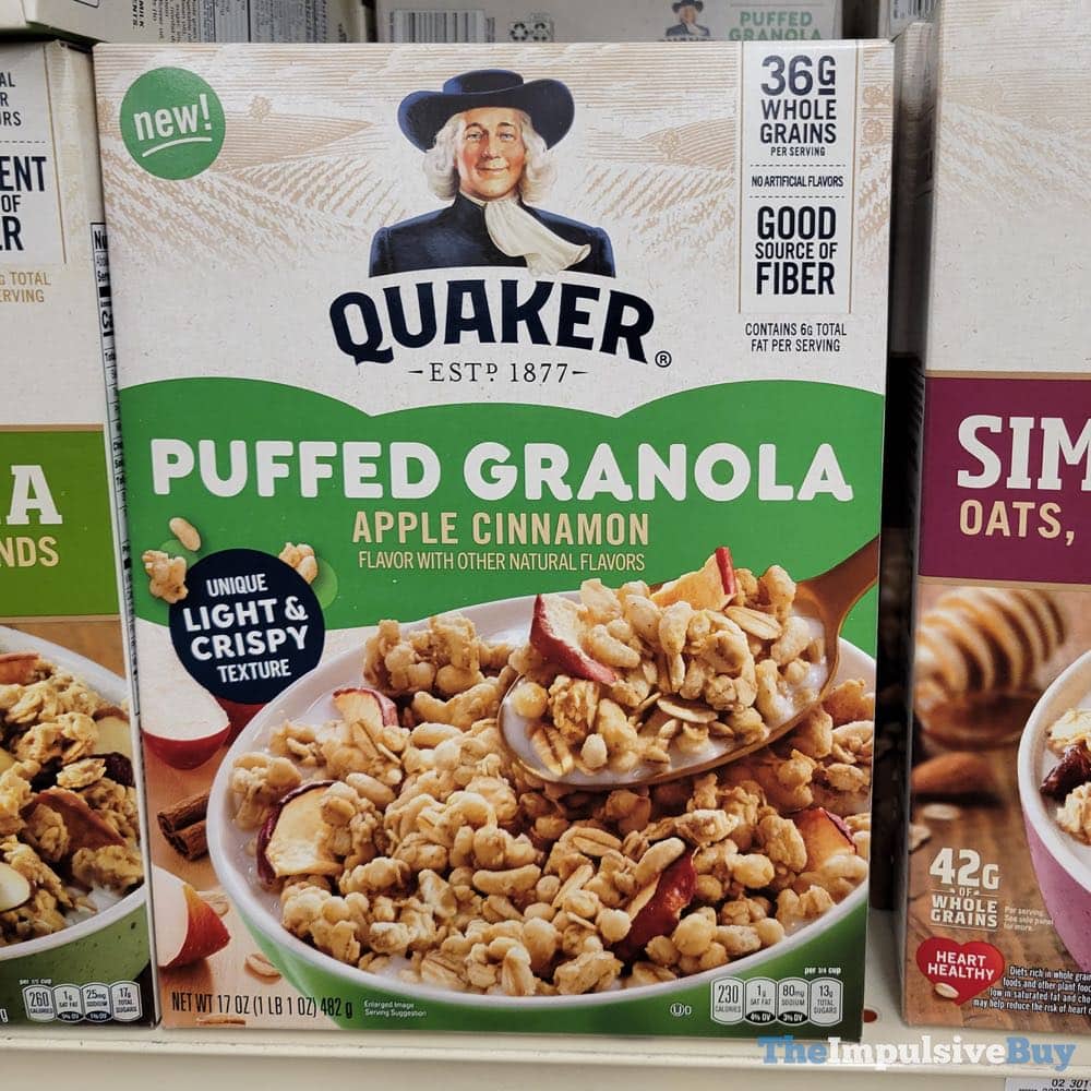 SPOTTED: Quaker Puffed Granola Cereal