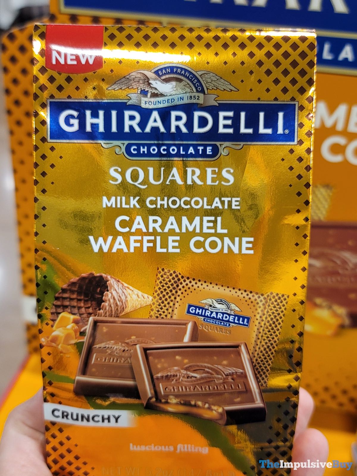 SPOTTED: Ghirardelli Milk Chocolate Caramel Waffle Cone Squares