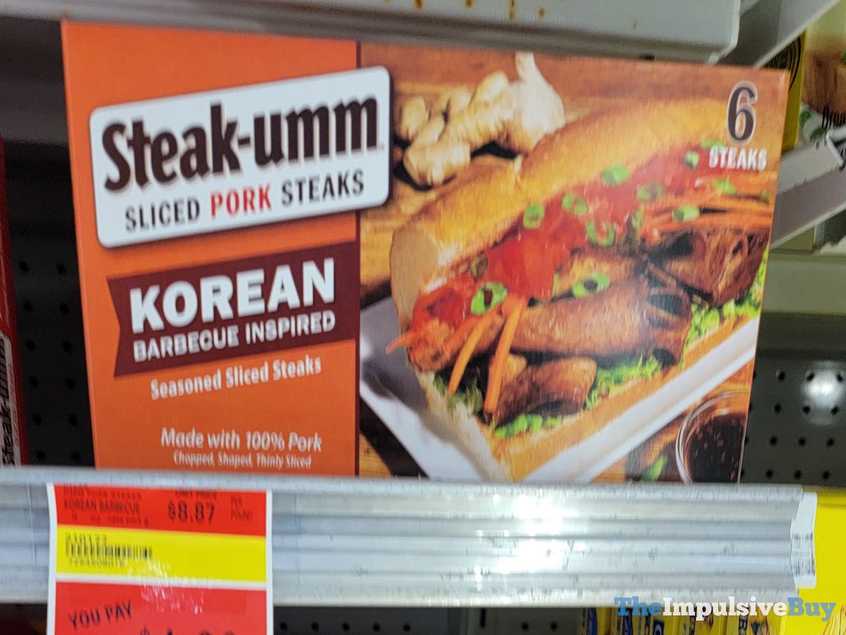 SPOTTED: Steak-umm Cuban Style and Korean Seasoned Sliced Steaks