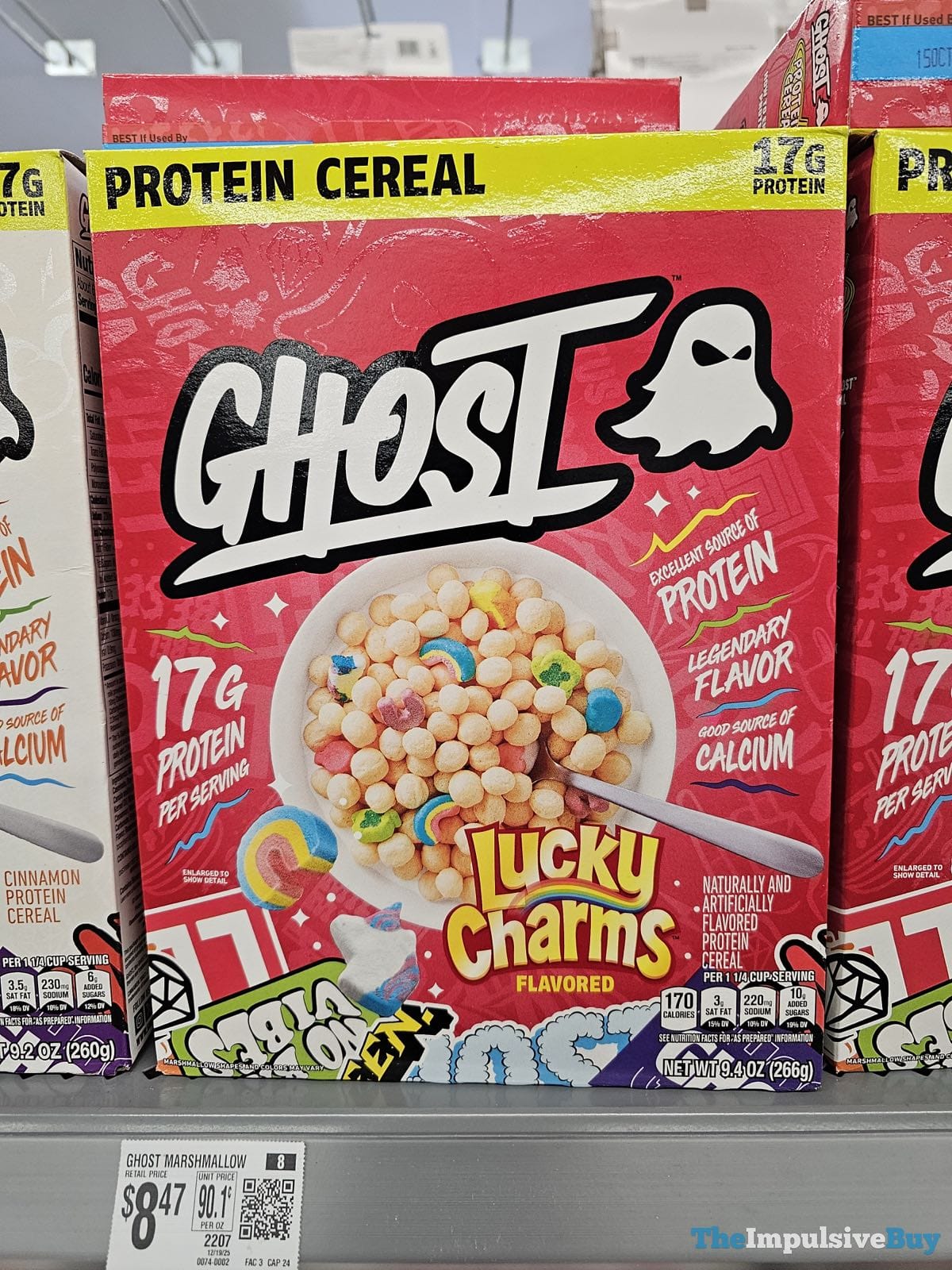 SPOTTED: Ghost Lucky Charms Protein Cereal