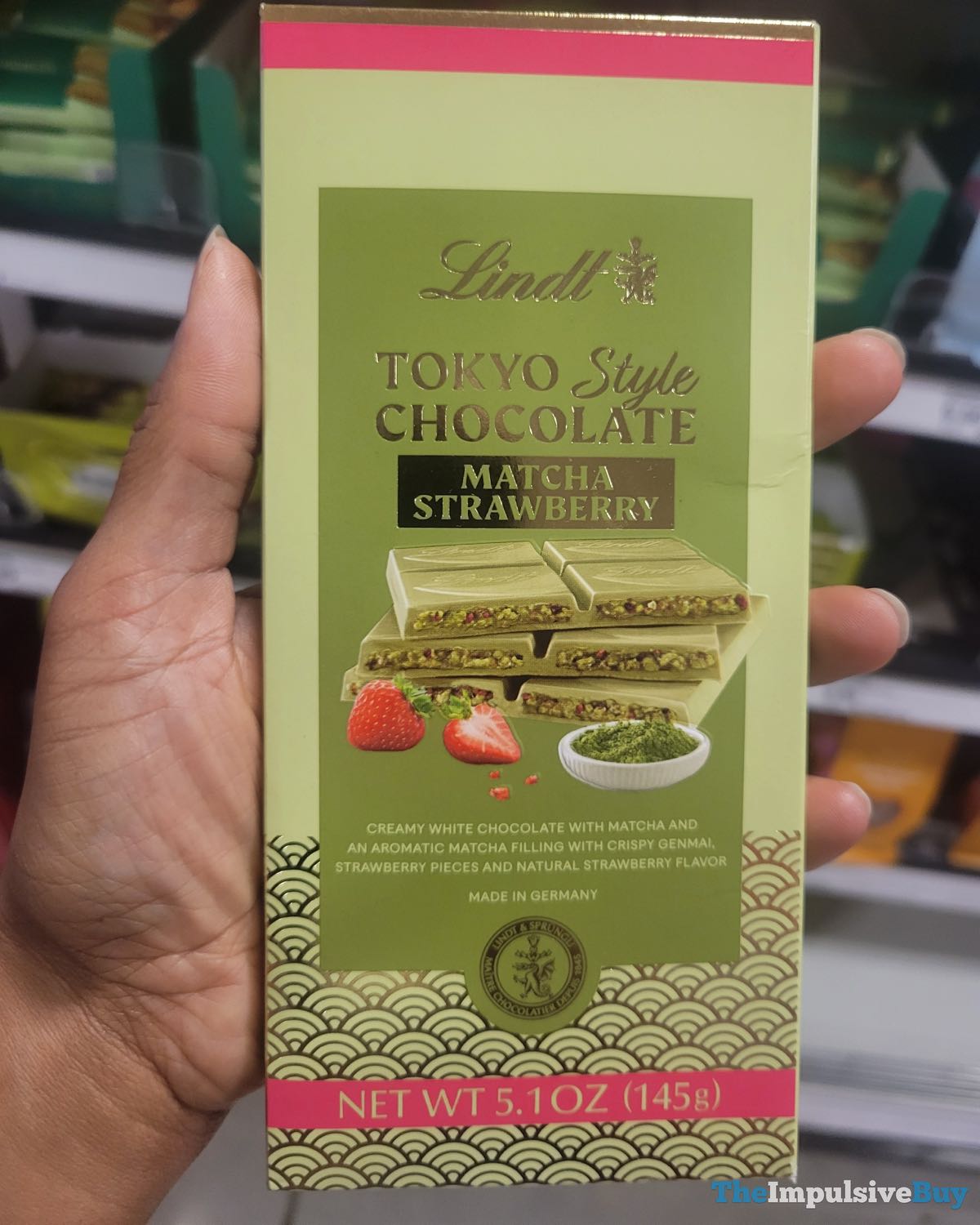 SPOTTED: Lindt Tokyo Style Chocolate Matcha Strawberry Bar