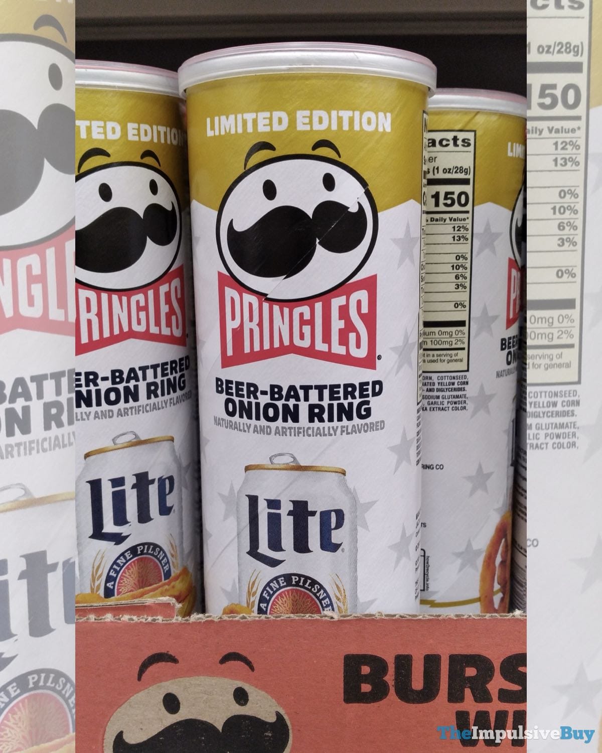 SPOTTED: Miller Lite Beer Cheese Burger and Beer-Battered Onion Ring ...